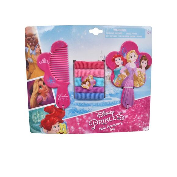 Disney | Accessories | New Disney Princesses 7pc Hair Ties Set W Mirror ...